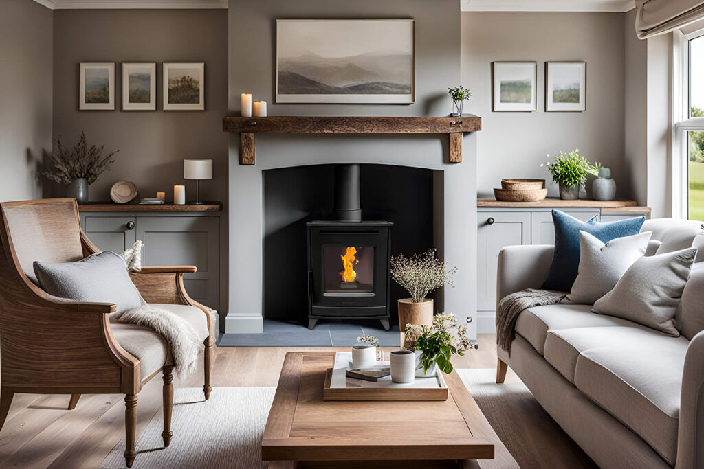 Kora Freestanding Air Pellet Stove - Elcofire Ireland